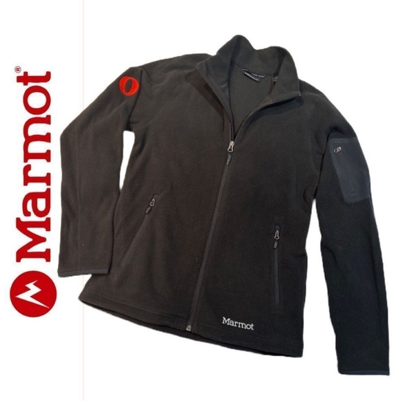 Marmot | Jackets & Coats | Marmot Black Lightweight Fleece Full Zipper ...
